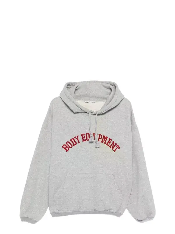 1989 STUDIO Slogan-embroidered Hoodie - Grey