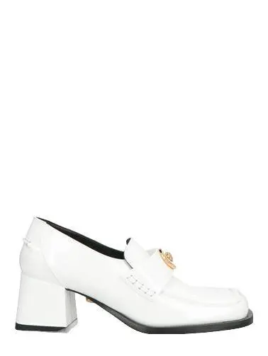 Versace Leather Loafers - White