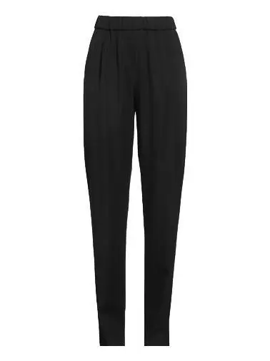 Giorgio Armani Tapered Virgin Wool Pants - Black