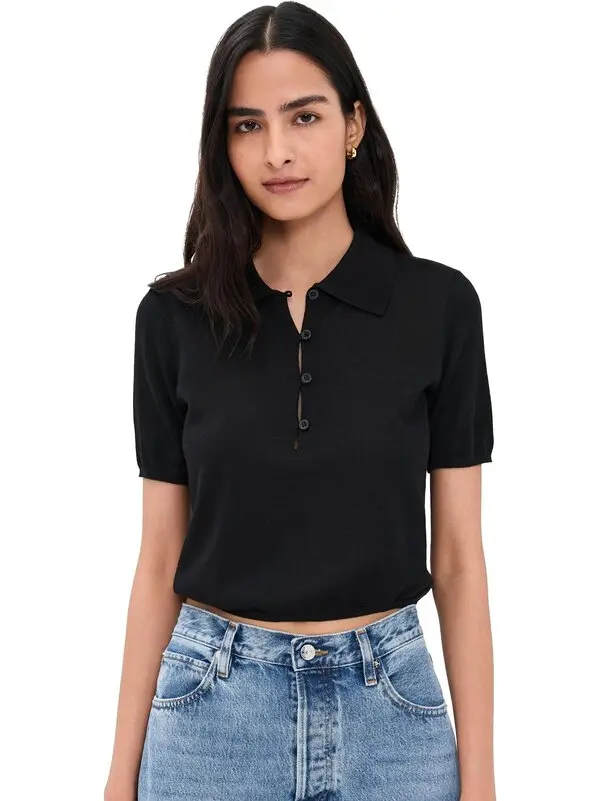 FRAME The Smart Polo - Black