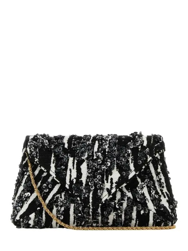Dries Van Noten Embroidered Fabric Clutch - Multicolor