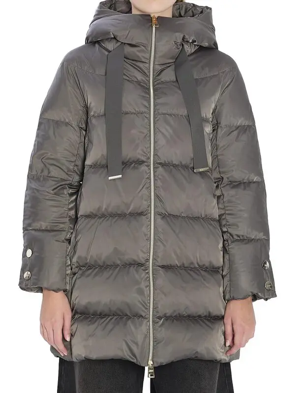 Herno Quilted Down A-shape Puffer Jacket - Grey