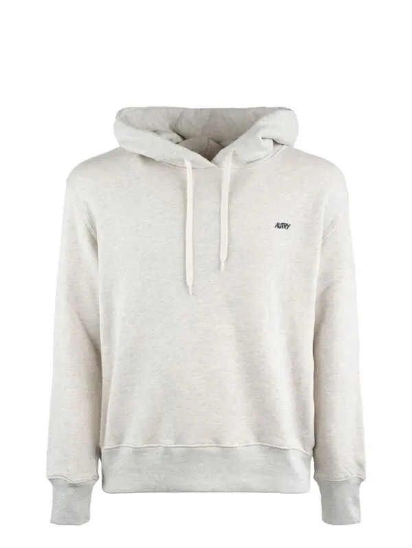 AUTRY Hooded Sweatshirt With Embroidered Logo - Gray