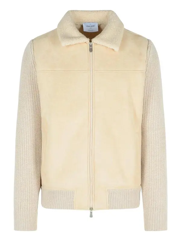 GRAN SASSO Virgin Wool Blend Jacket - Beige