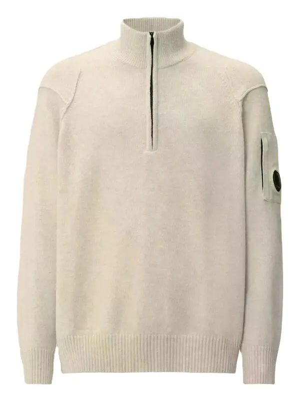 C.P. COMPANY Half-zip Sweater - Neutrals