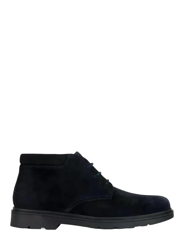 Geox Lace-up Suede Boots - Blue
