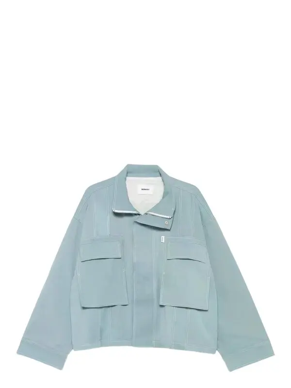 BONSAI Zip-front Jacket With Pocket Detail - Blue