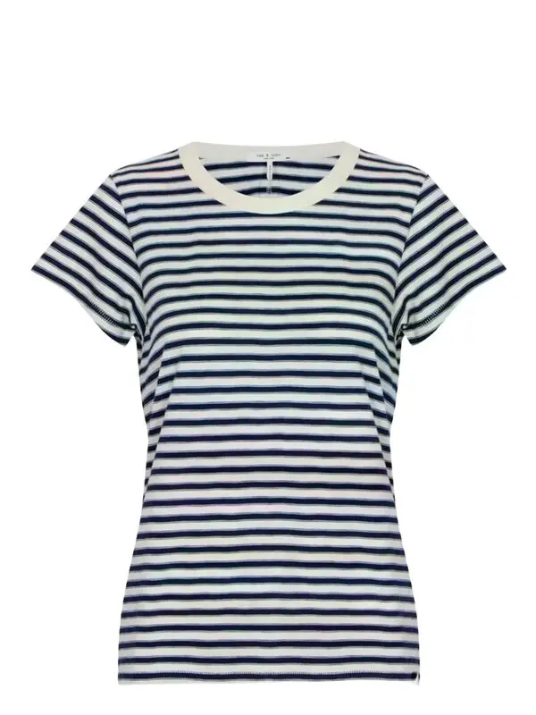 Rag & Bone Striped Short-sleeve T-shirt - Blue