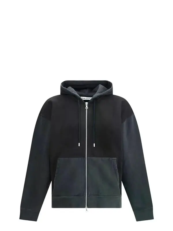 Our Legacy Rascal Zip-front Hooded Sweatshirt - Black