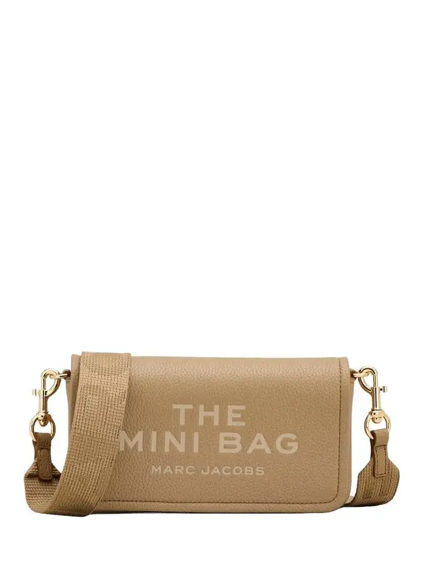 Marc Jacobs Leather Crossbody Bag - Beige