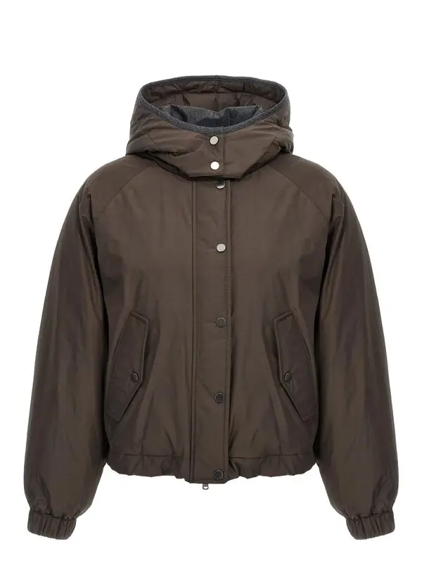 Rick Owens Short Down Jacket - Brown