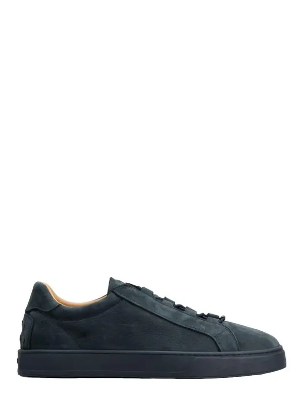 TOD'S Nabuk Sneakers With Logo - Blue