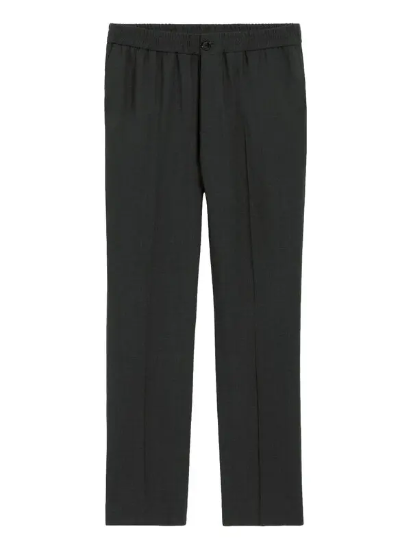Ami Wool Stretch Trousers - Grey