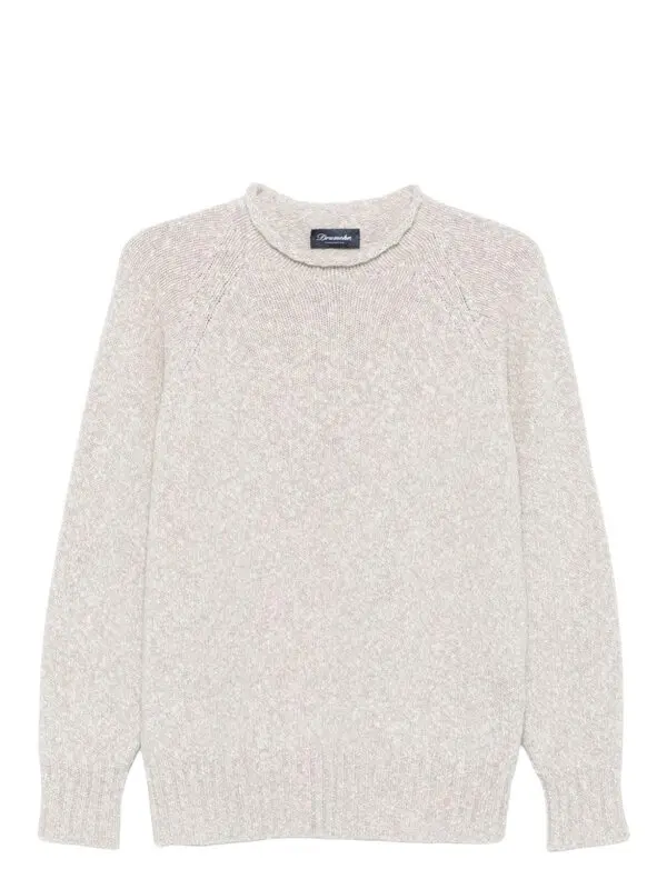 DRUMOHR Melange Lambswool Sweater - Beige