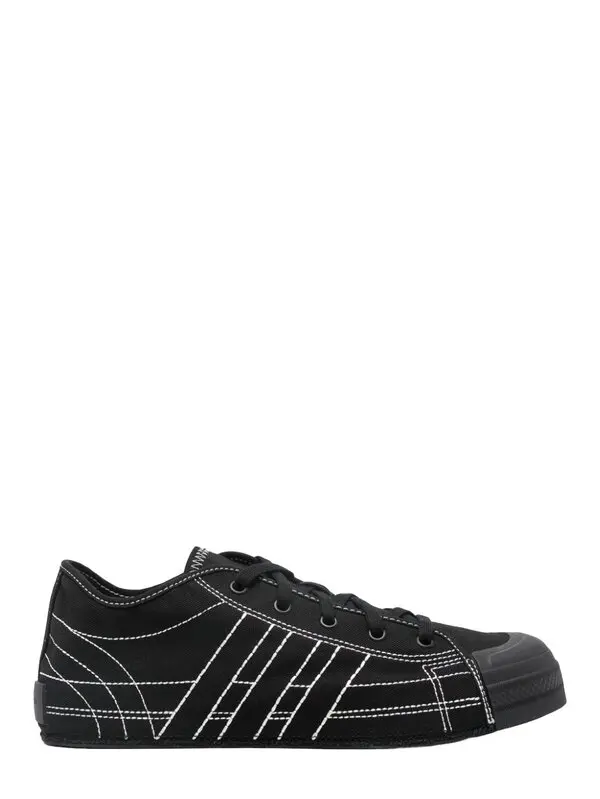 Y3 Nizza Low Leather Sneakers - Black