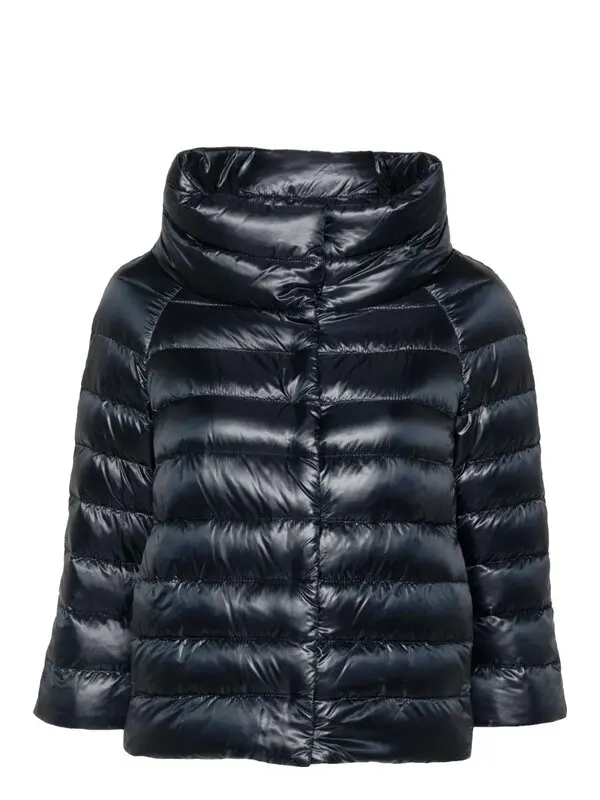 Herno Sofia Nylon Cape - Blue