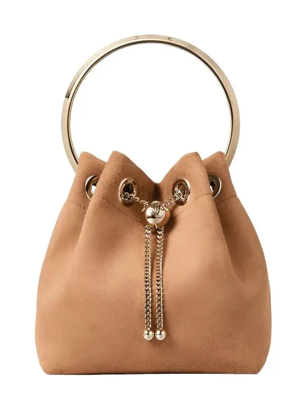 JIMMY CHOO Bon Bon Bucket Bag - Brown