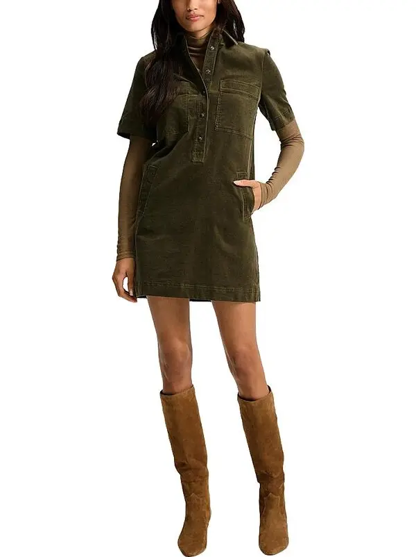 Veronica Beard Koulis Shirt Dress - Cypress