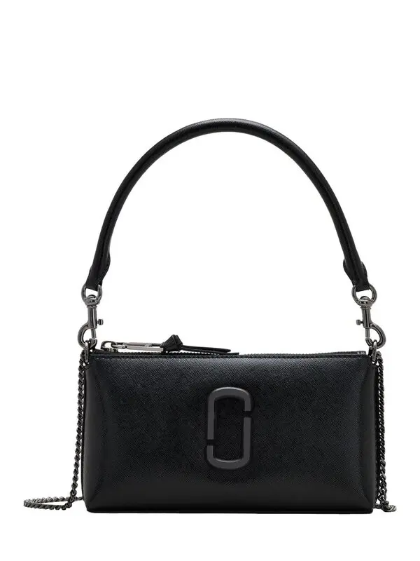 Marc Jacobs The Pochette Leather Shoulder Bag - Black