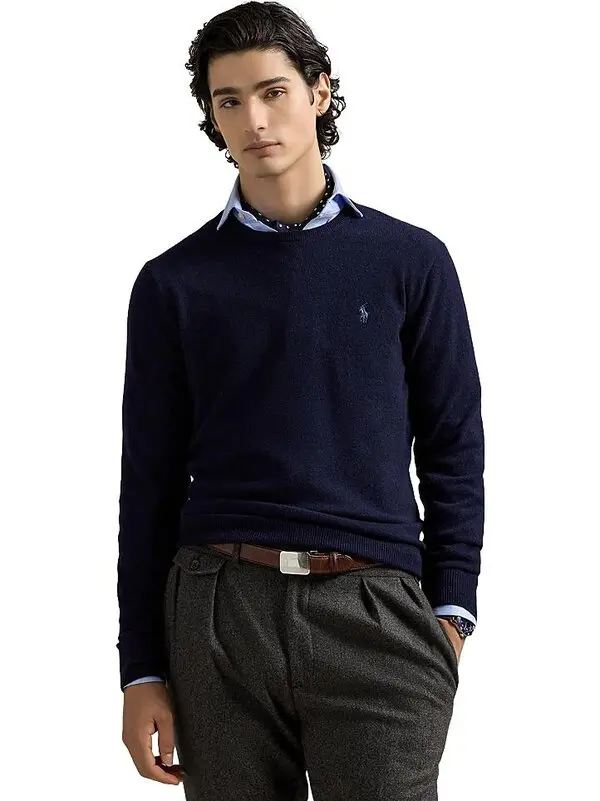 Ralph Lauren Wool Crewneck Sweater - Blue