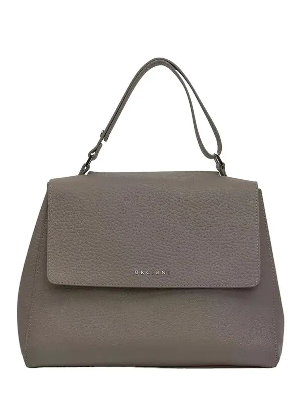 ORTIGNI Medium Sveva Pebble-grain Tote Bag - Brown