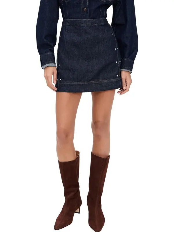 ALIGNE Hadley Mini Skirt - Indigo
