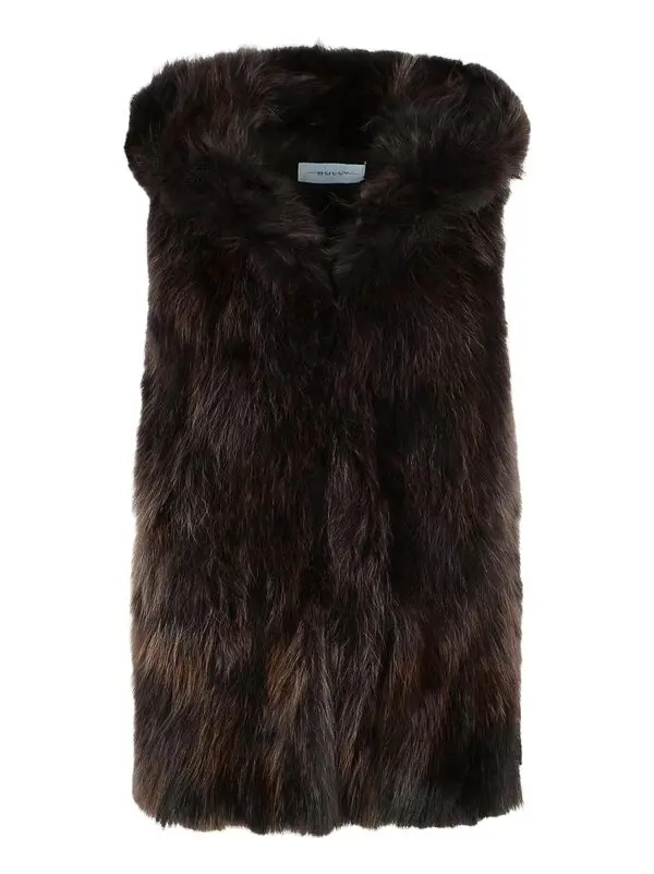 BULLY Raccoon Fur Coat - Brown