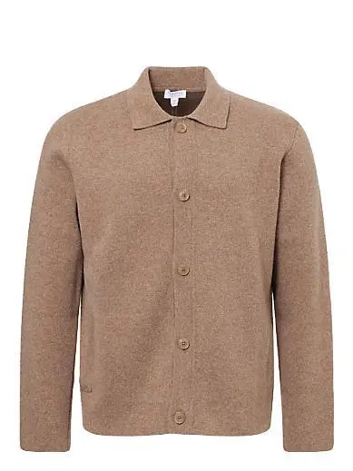 Sunspel Cotton-wool Blend Jacket - Mink