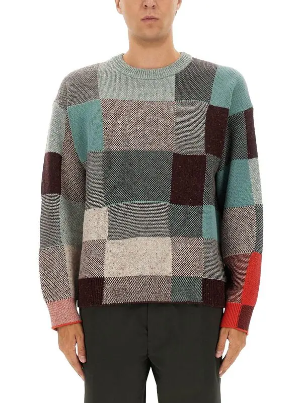 Paul Smith Patchwork Knitting Pullover - Multicolour