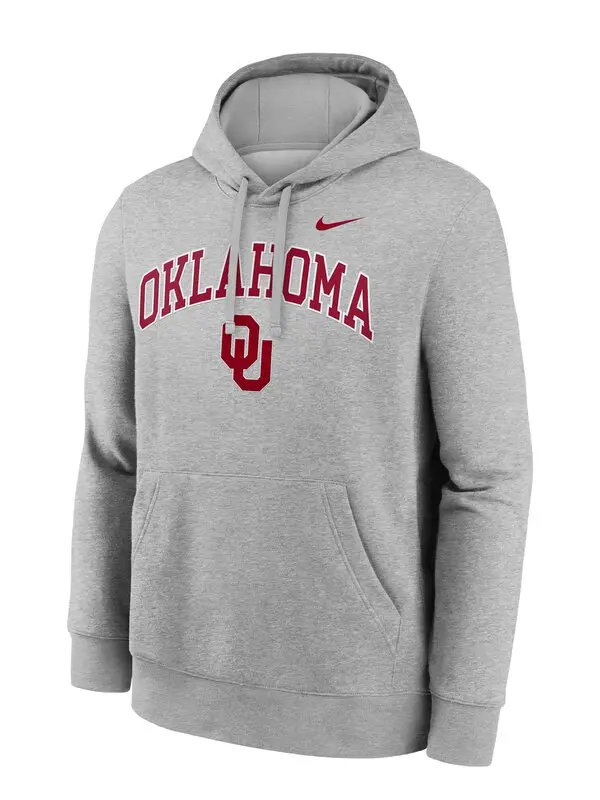 JORDAN Oklahoma Arch College Pullover Hoodie - Grey