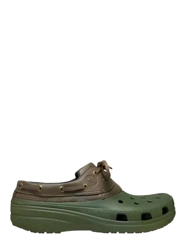 CROCS Classic Islander Boat Slides - Green