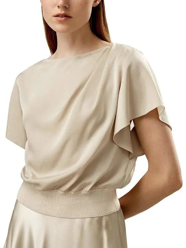 Lilysilk Peplos Shirt - Cream
