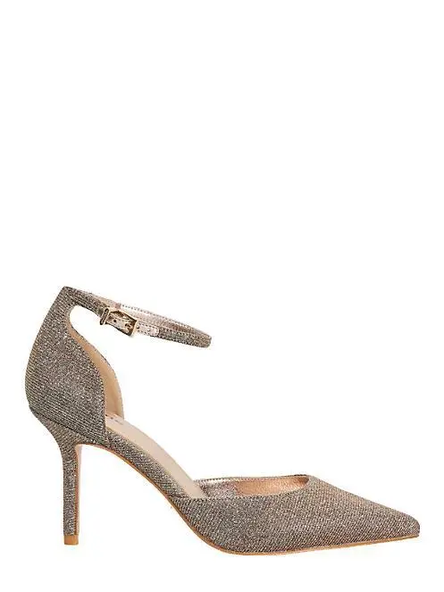 DUNE Calmness Heeled Woven Courts - Bronze Synthetic