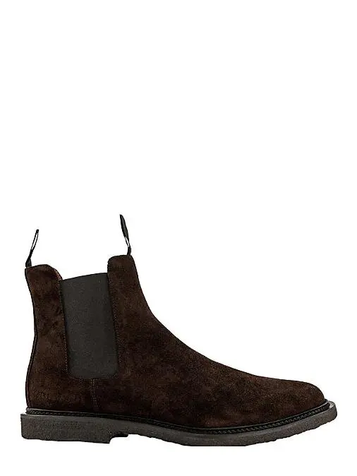 COMMON PROJECTS Suede Chelsea Boots - Dark Brown