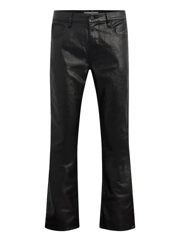 Hudson Jeans Walker Track Flared Jeans - Coated Onyx