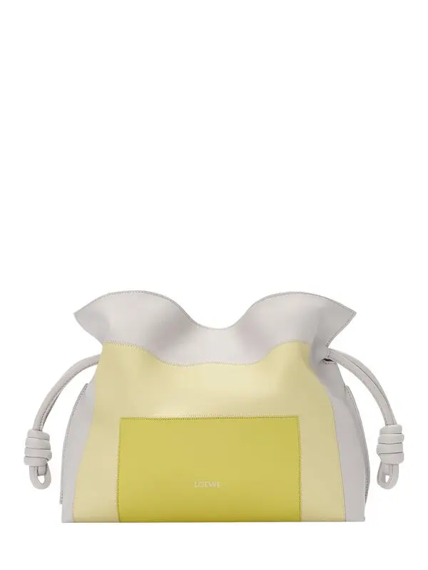 Loewe X Albers Flamenco Medium Clutch Bag - Pale Grey