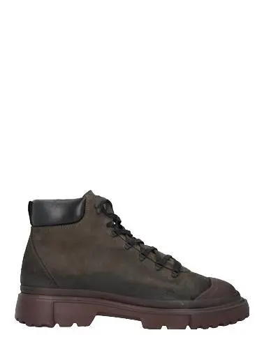 Hogan Ankle Boots In Leather - Green