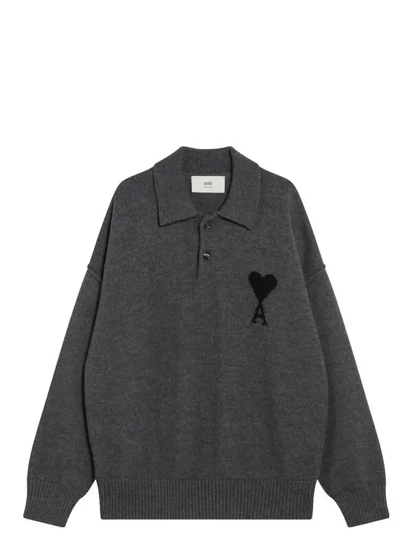 Ami De Coeur Polo Sweater - Blue