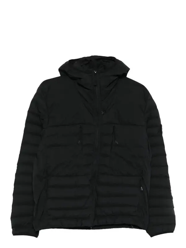 Stone Island Seamless Anti-drop Hooded Down Jacket - Black
