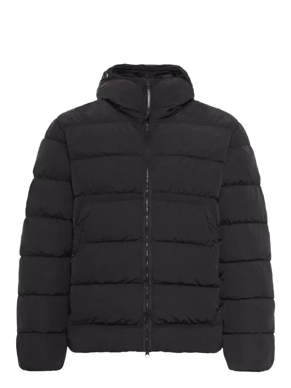 C.P. COMPANY Chrome-r Hooded Down Jacket - Black