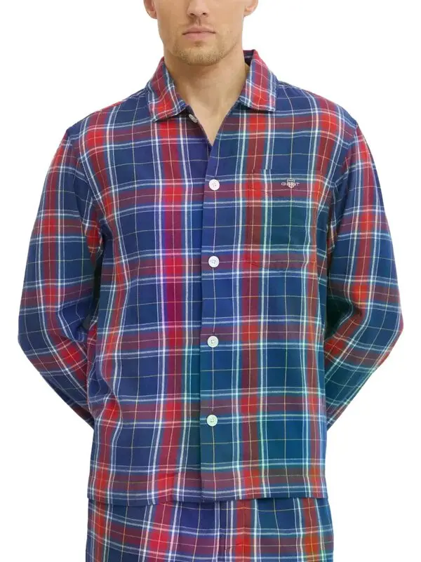 Gant Checked Pyjama Set - Blue