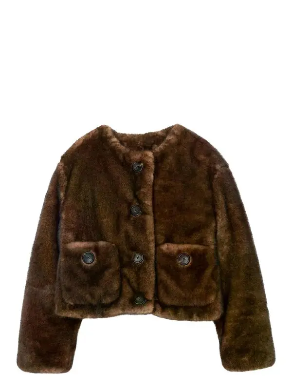 Marc Jacobs Faux-fur Jacket - Brown