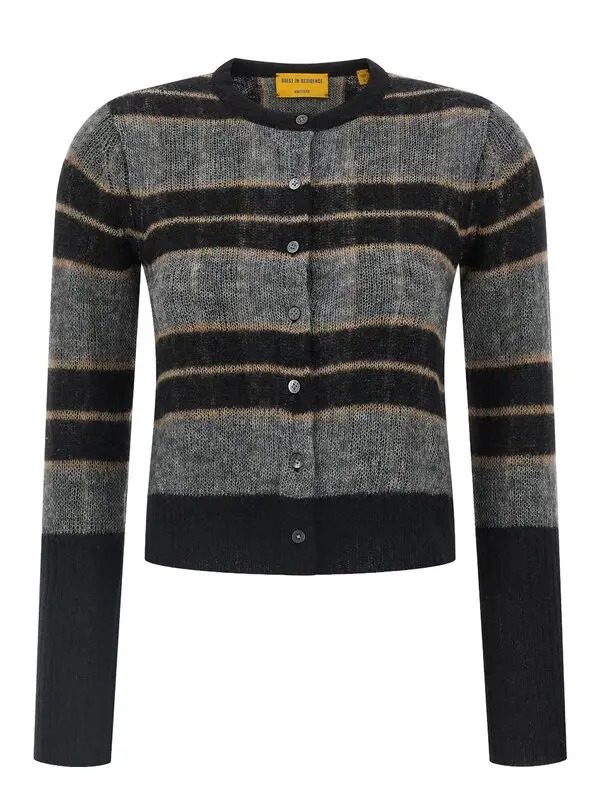 Guest In Residence Shadow Plaid Cardigan - Multicolor