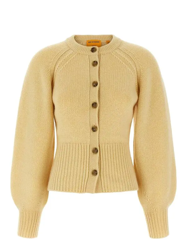 Guest In Residence Sculpted Cashmere Cardigan - Yellow