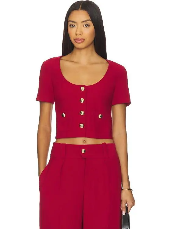 Amanda Uprichard Noho Top - Carnelian