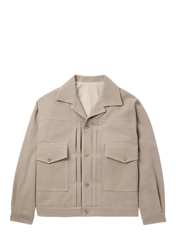 STOFFA Road Cotton-canvas Jacket - Brown
