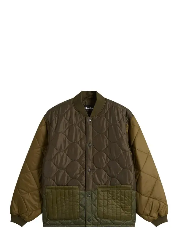 Barbour Heritage + Cording Quilted Jacket - Army Green