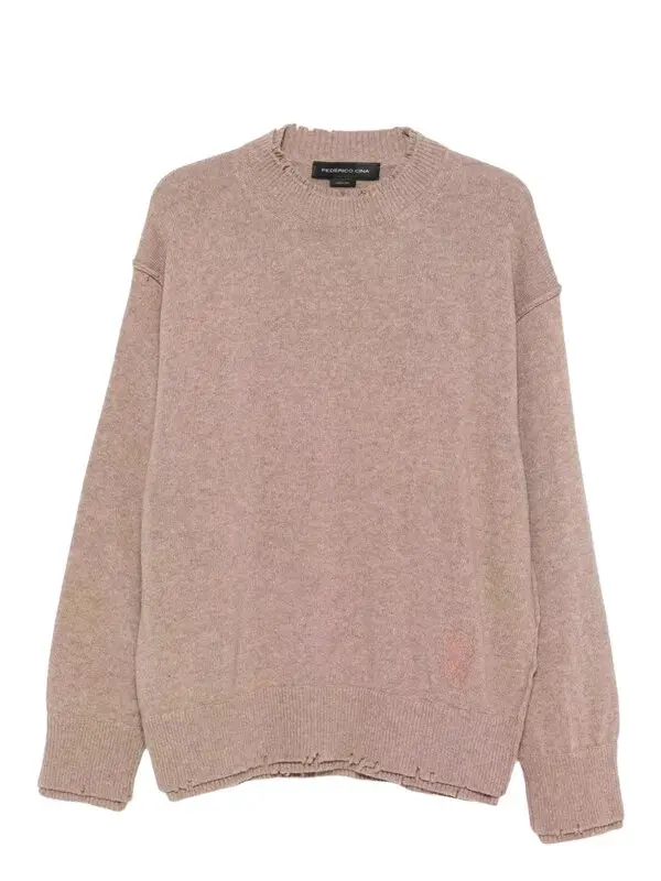 FEDERICO CINA Drop-shoulder Sweater - Neutrals