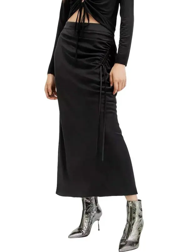 All Saints Alexia Side-seam Skirt - Black