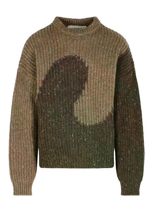 ERL Two-tone Long-sleeve Sweater - Brown